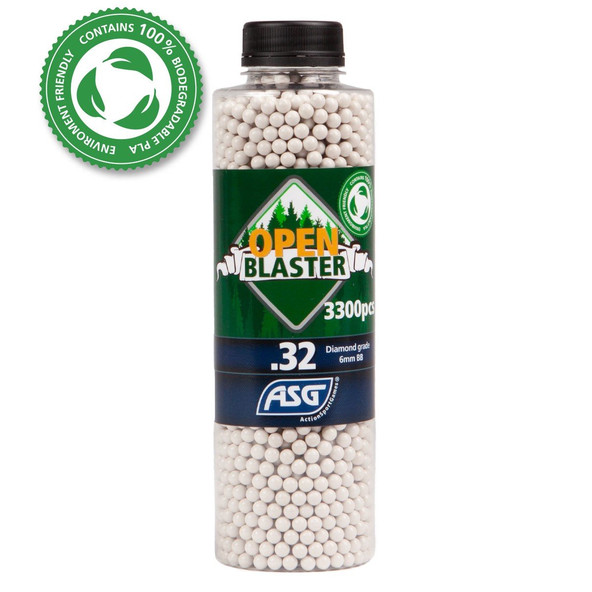ASG Open Blaster Bottle Airsoft BBs .32G Bio 3300Rd - Airarm Sports