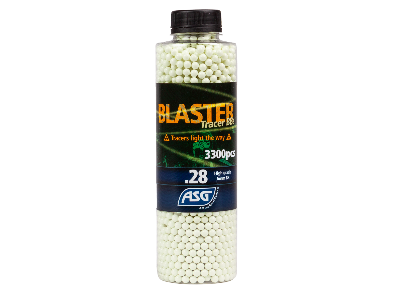 ASG Blaster Tracer BBs .28g Green 3300Rd - Airarm Sports