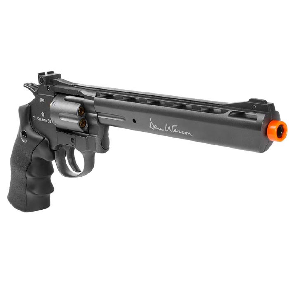Dan Wesson 8" Barrel Airsoft Revolver Black - Airarm Sports